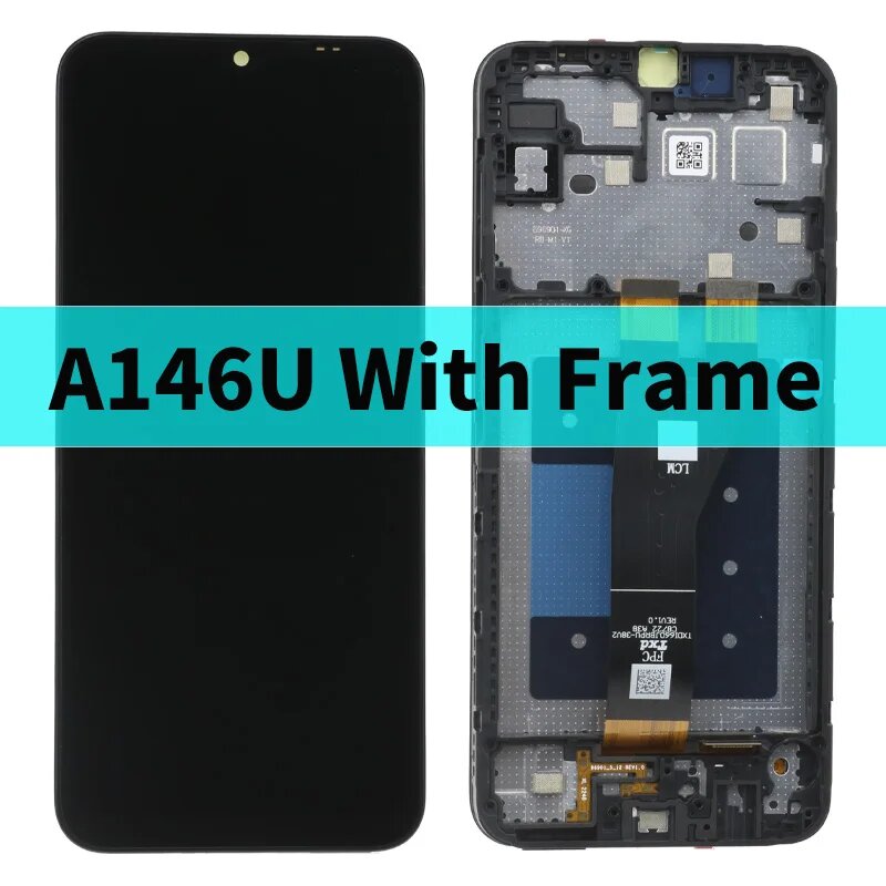 6,6 "высокое качество для Samsung A14 5G ЖК-дисплей с цифровым преобразователем A146U With Frame