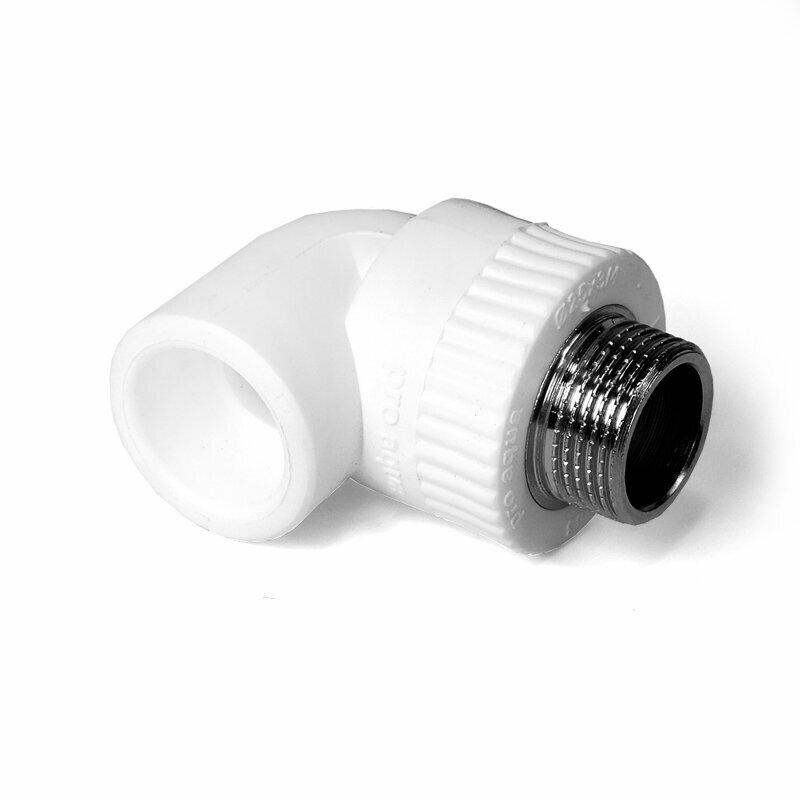 Фитинг сантехнический PRO AQUA комбинированный, 20x1/2' НР, переходной, полипропиленовый PPR, белый