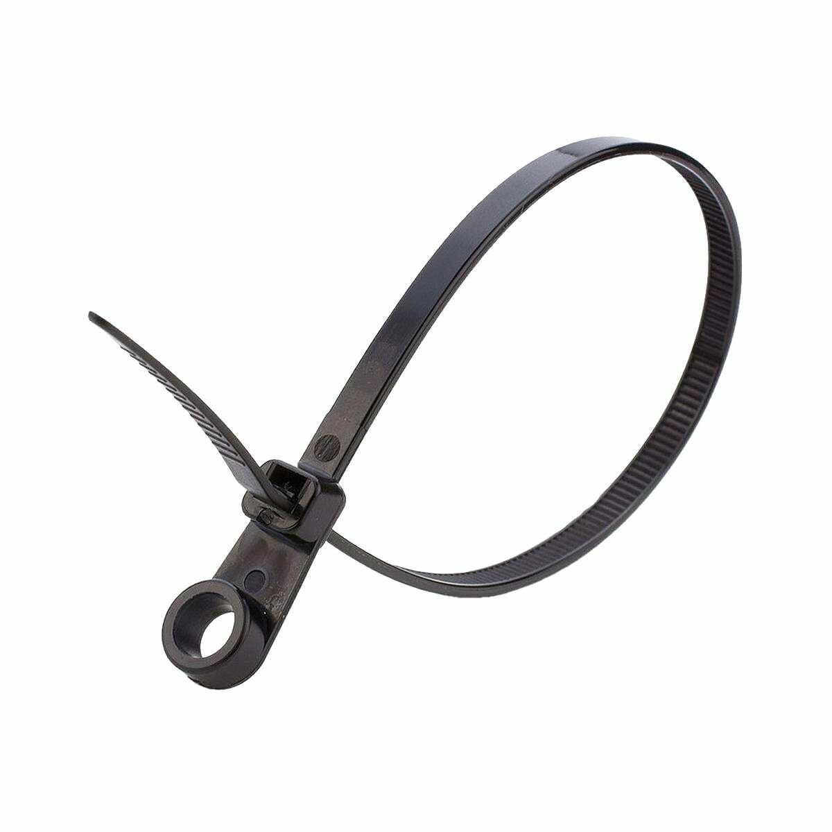 Набор стяжек кабельных Эра нейлоновые, хомут, под винт, 4.8х200 мм, чёрные, 100 шт