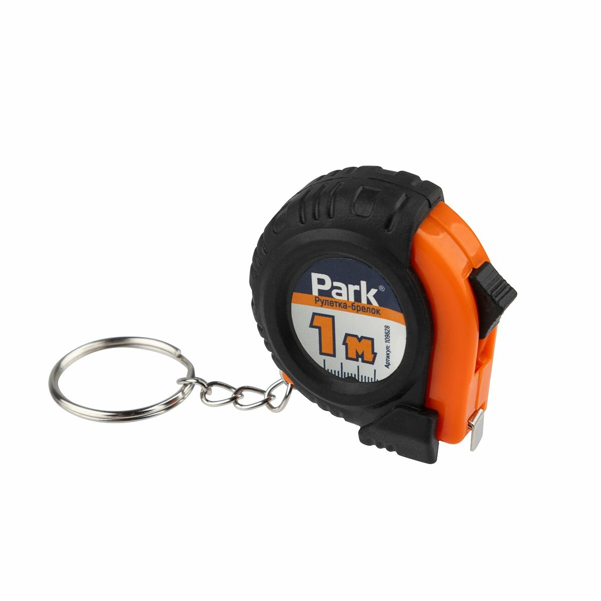 Рулетка Park брелок 1 м, прорезиненный корпус