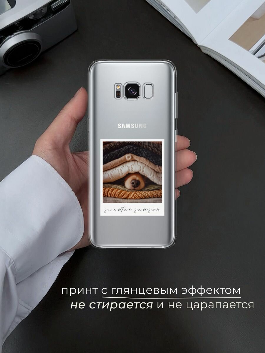 Чехол на Samsung Galaxy S8 / Самсунг Галакси С8 с принтом Сезон свитера — фото 1