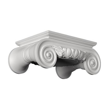 Колонна Европласт Лепнина Капитель 1.11.009 Ш234хВ91хГ187 мм.