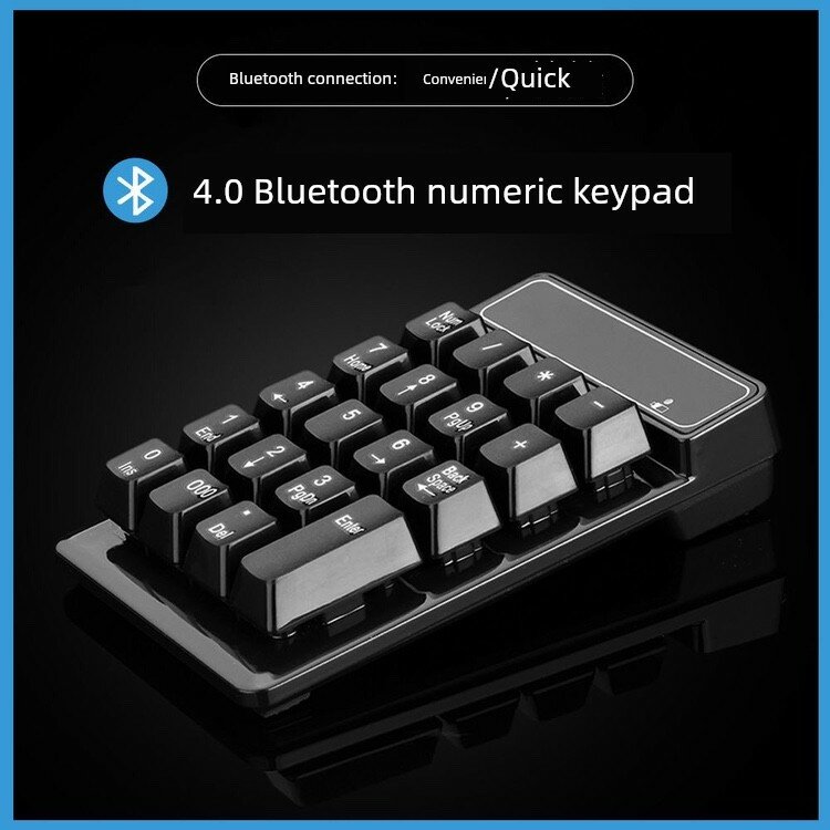 Миниатюрная беспроводная цифровая клавиатура Bluetooth с внешним проводным подключением через USB для настольных