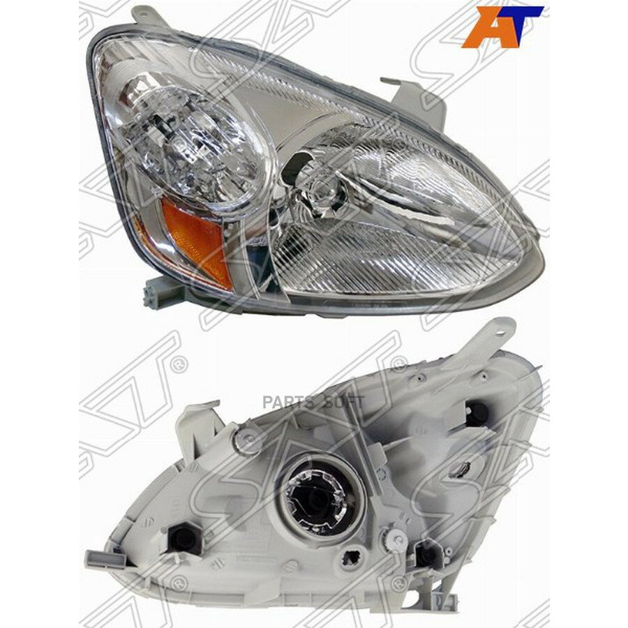 Фара Toyota Echo 02-05 / Platz 02-05 (Справа/ Ручная регулировка) от официального дистрибьютора, SAT, артикул ST21211C8R