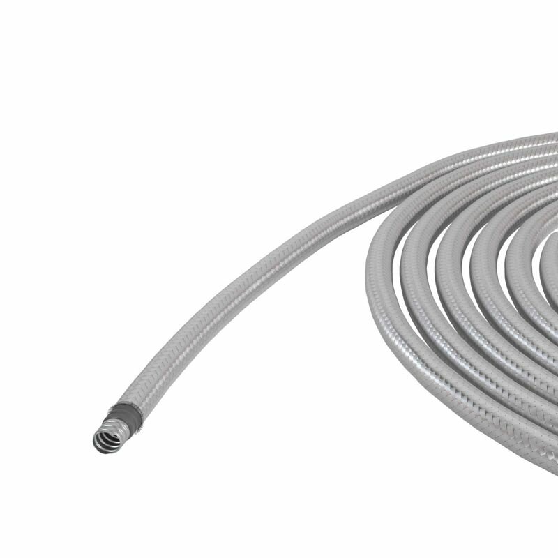 Металлорукав DN 15мм в герм. ПВХ изоляции в оплетке из нержавеющей стали Dвн. 15.5мм Dнар. 19.5 50м, DKC 6071TX-016 (50 м.)