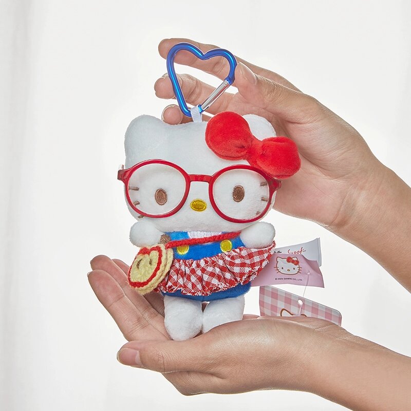 Брелок-подвеска "Hello Kitty" mengji, плюш, фланель, мягкая, для сумки, рюкзак, брелок для ключей