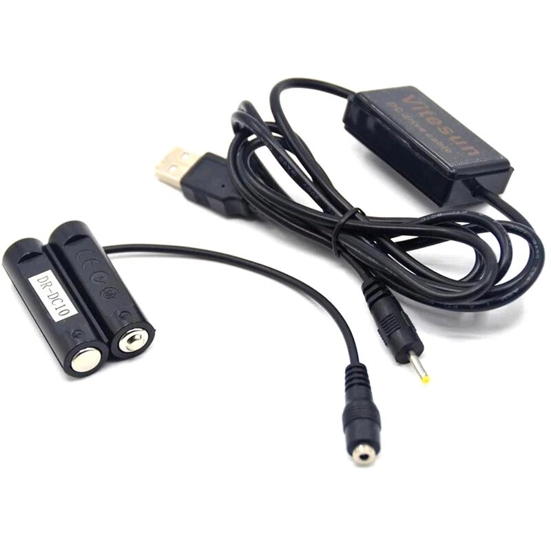 CA-PS800 DR-DC10 USB-накопитель, кабель адаптера питания, соединительная батарея типа АА для камеры Canon A1300 A1400 A800 A810 SX150 IS SX160