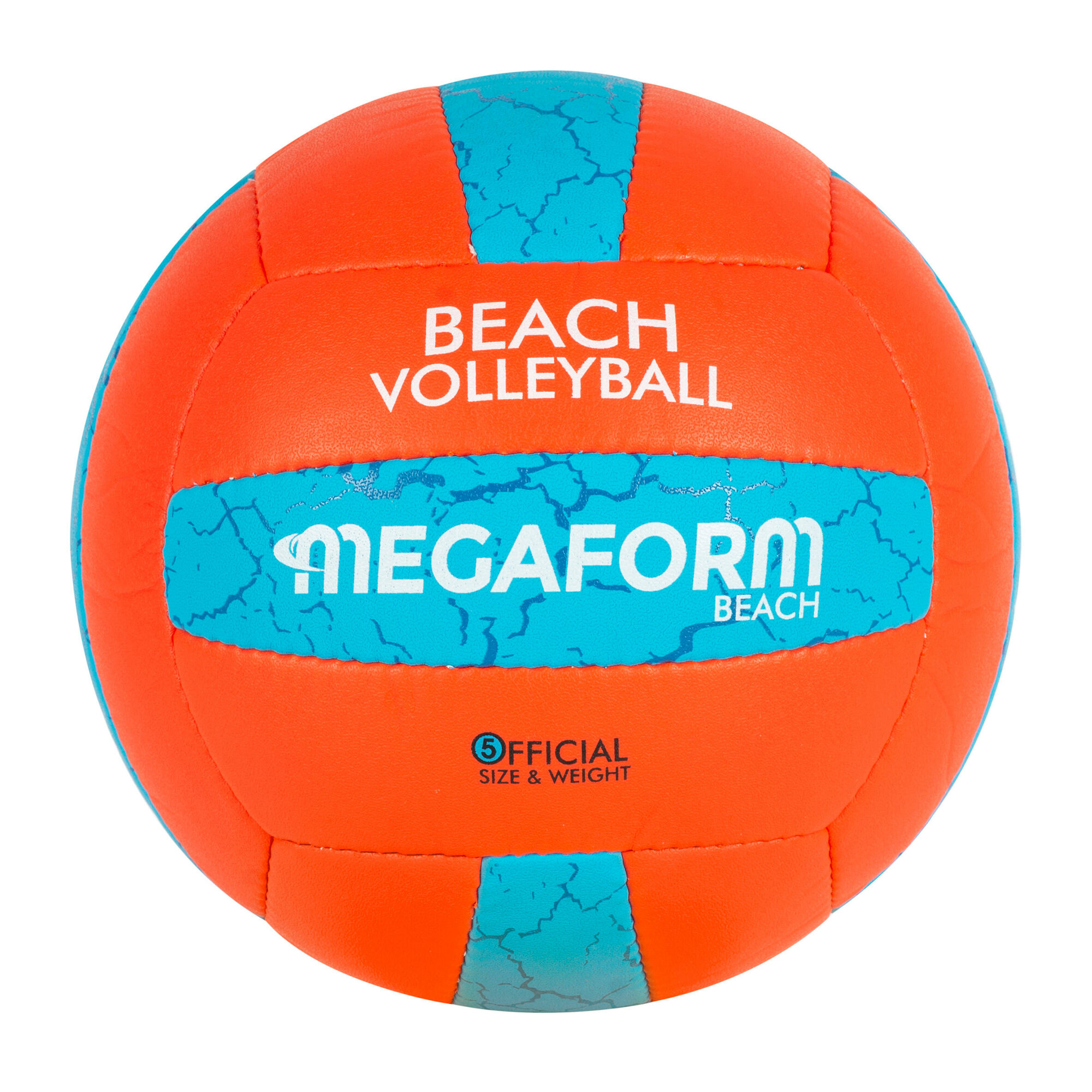Мяч Decathlon Megaform, для волейбола, оранжевый, ручная сшивка, 280 г