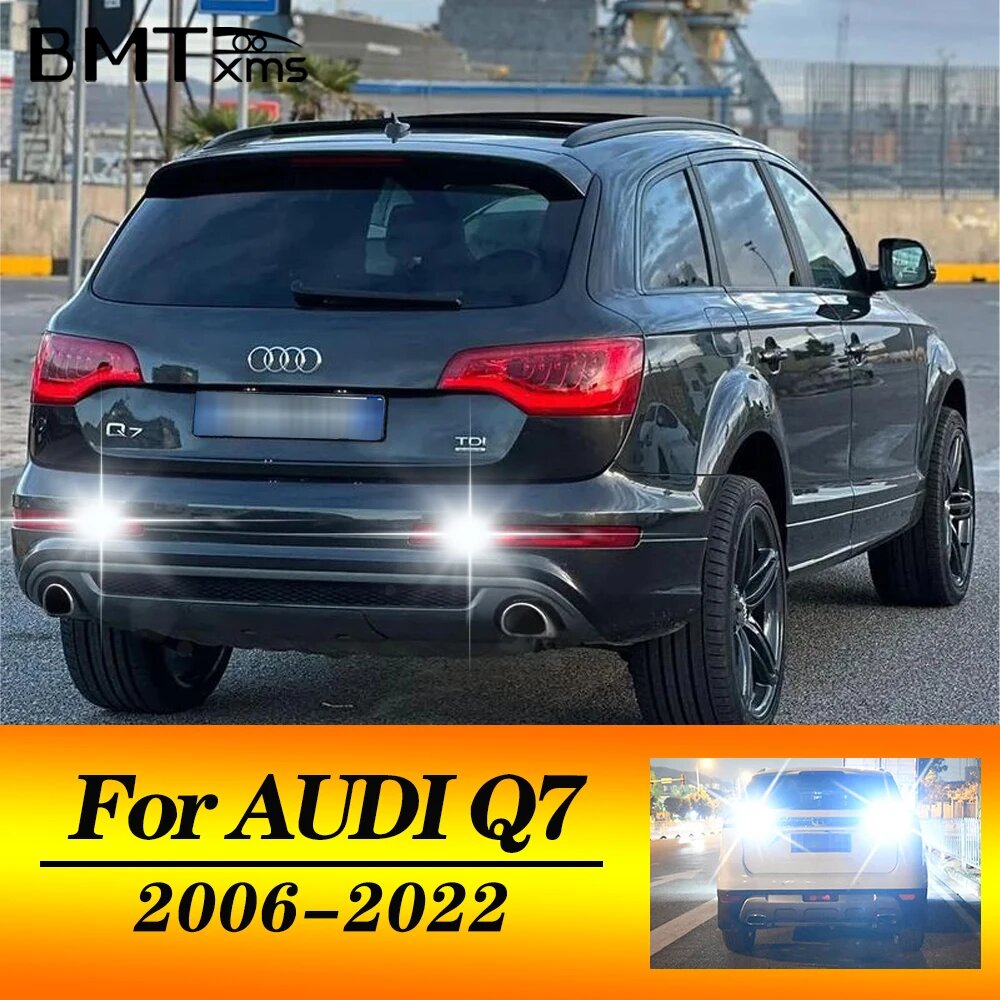 Комплект Из 2 Светодиодных Ламп BMTxms W16W T15 Для Задних Фонарей Audi Q7 4L 4M 2006-2022, Высокая Яркость, 6000K, Белый Свет