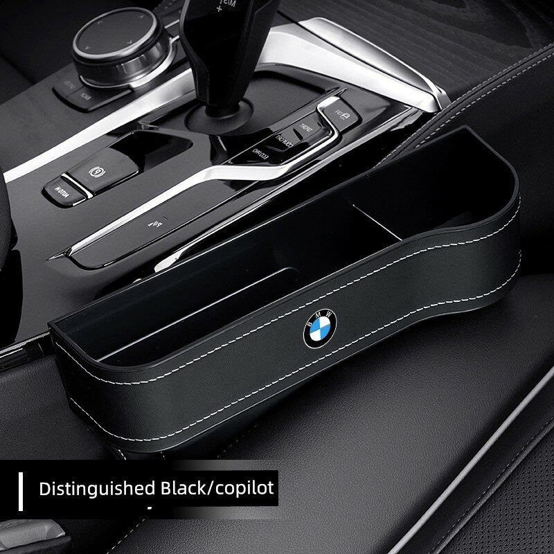 Организатор для щели между сиденьями автомобиля BMW 5/3/7 серий и X1/X2/X3/X5 — Одна штука в цвете Роскошный чёрный для