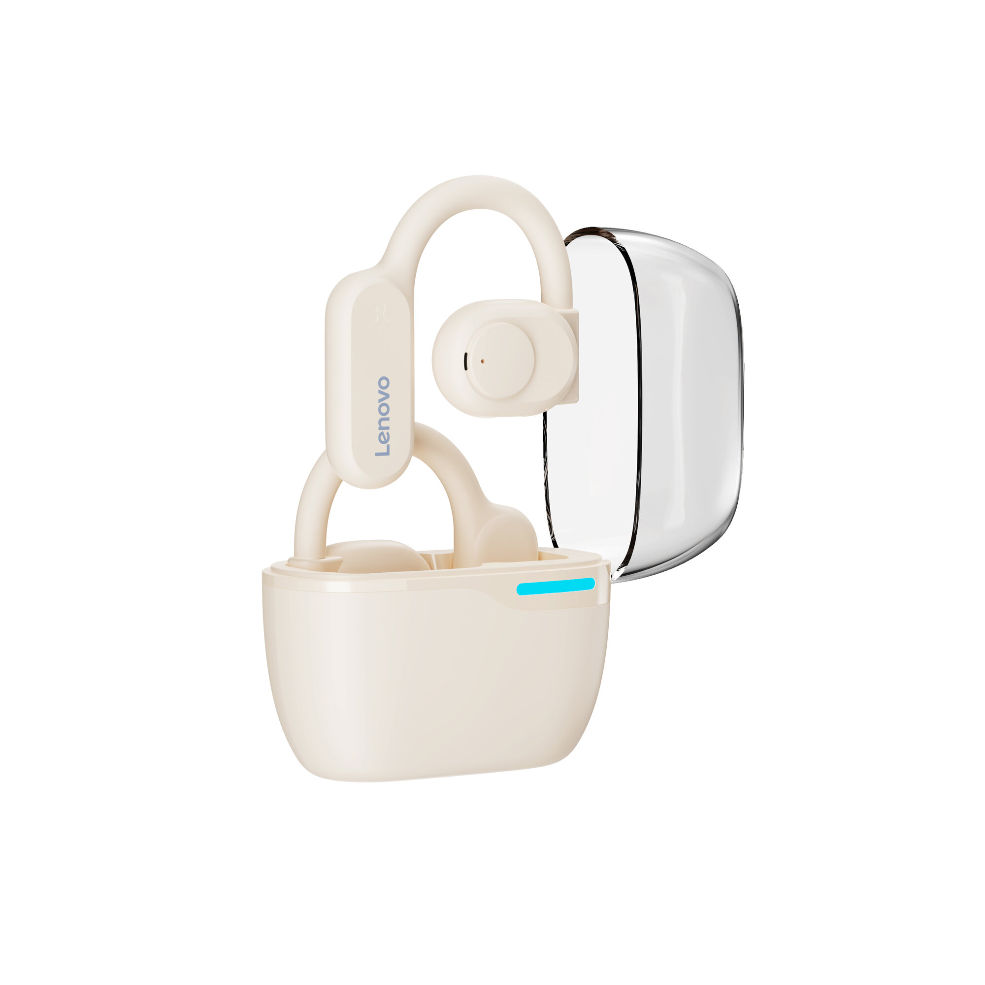 Беспроводные наушники Lenovo lp76w rock white, Bluetooth, до 20 часов работы