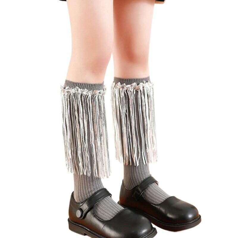 Детские чулки с кисточками Lolita-Серый