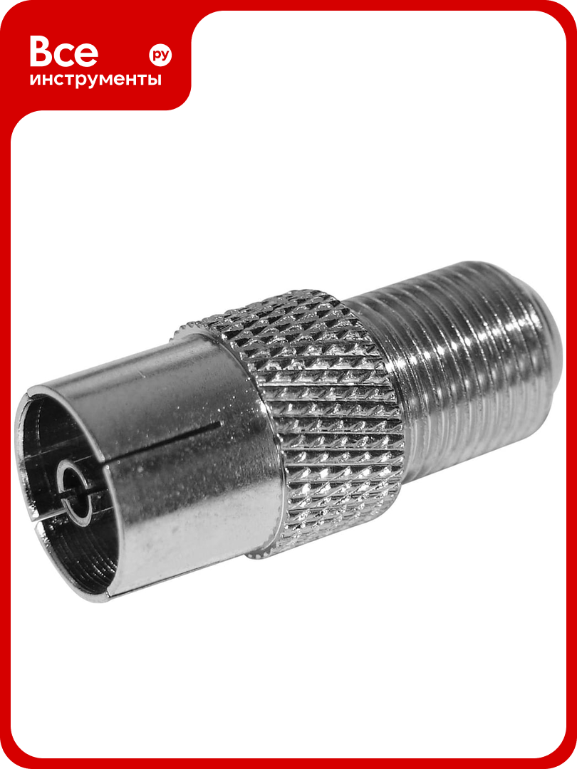 Переход гнездо F - гнездо TV REXANT 100шт 05-4301, 6.8 мм, для соединения двух кабелей