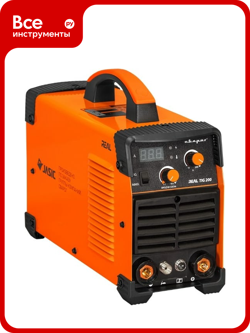 Сварочный инвертор Сварог REAL TIG 200 W223 93556, с помощью ручки