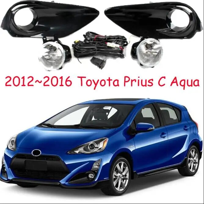 Автомобильный бампер фары для Toyota Prius противотуманная фара C Aqua 2012 ~ 2016y лампа 4300K Провод ханцуса Фара для противотуманной фары Prius