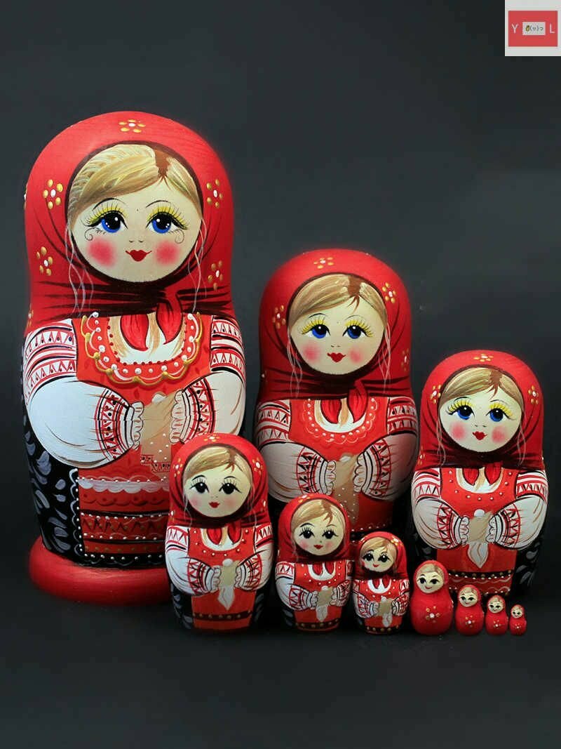 Матрешка Деревянная 10 Штук