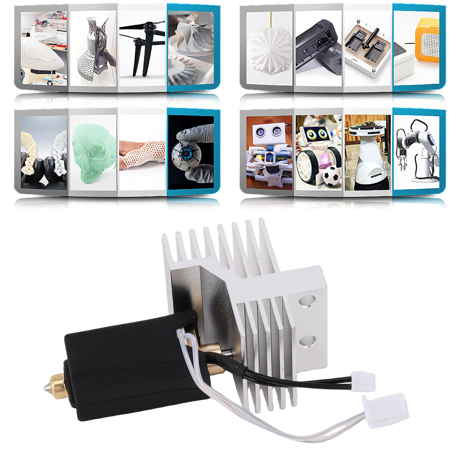 Керамический Hotend 0,2 мм, сменный комплект для Elegoo Centauri Carbon 3D Printer Hotend, комплект с силиконовой втулкой и насадкой-кистью