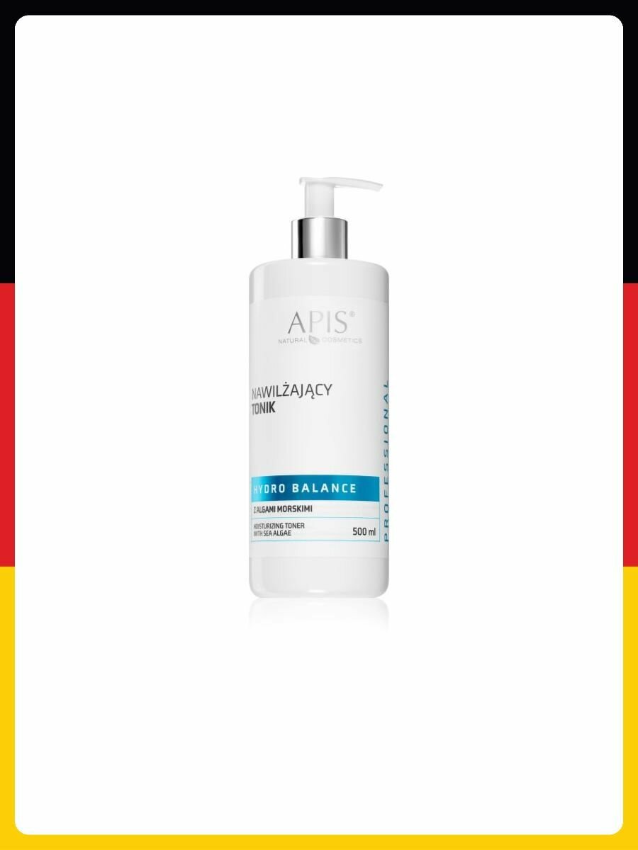 Тоник для ухода за кожей Apis Natural Cosmetics Hydro Balance Professional Moisturizing Tonic with Seaweed Extracts, 500 мл