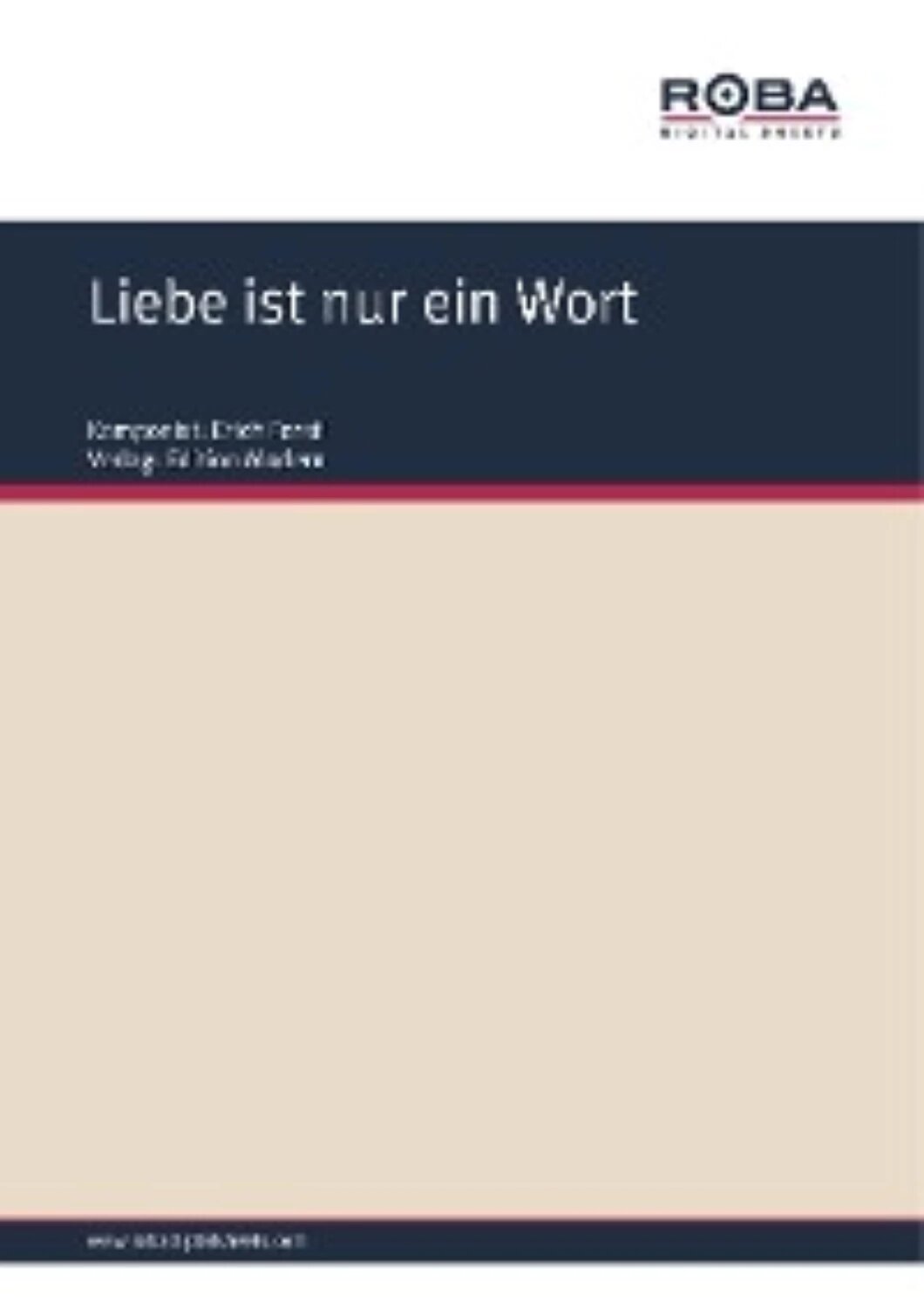 Liebe ist nur ein Wort [Цифровая книга]