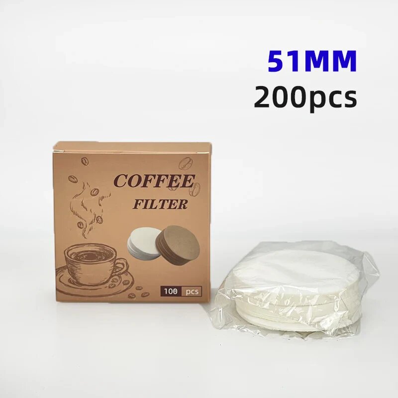 Бумажные фильтры для кофе 51 мм, 200 шт