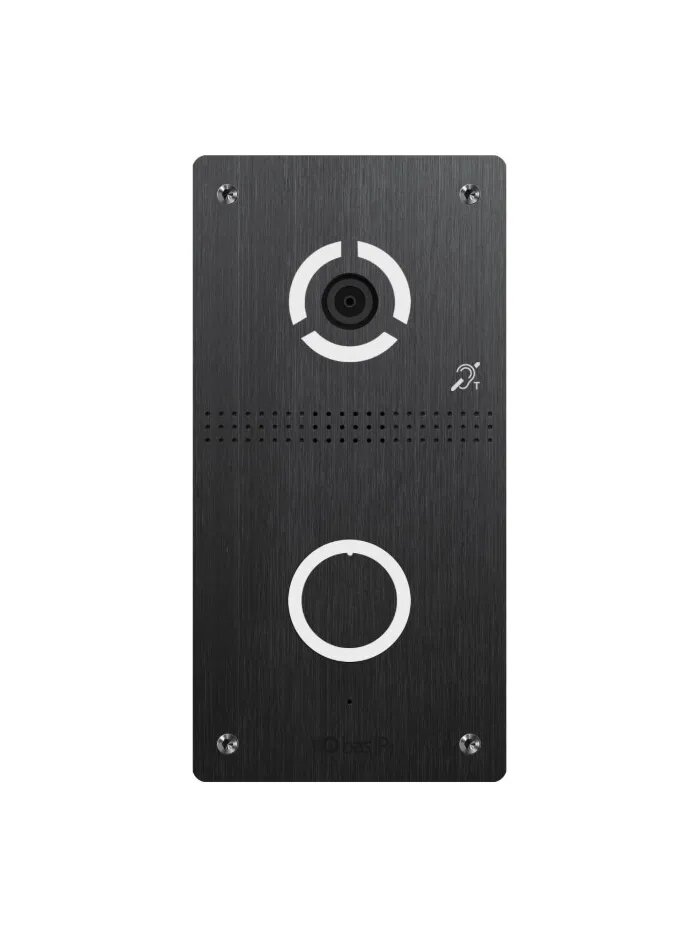 Вызывная панель BAS-IP AV-04FDIP IP-домофона, black/черный, металл