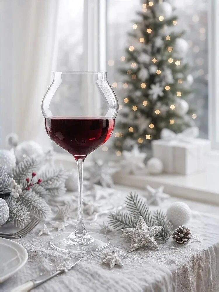 Бокалы для вина, подарочный набор Chef&Sommelier "Macaron" 2 шт, 400 мл. Французское хрустальное стекло. Франция