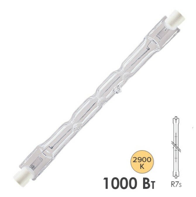 Лампа галогенная линейная Osram 64740 Haloline 1000W 220V R7s 185.7mm 4050300004174