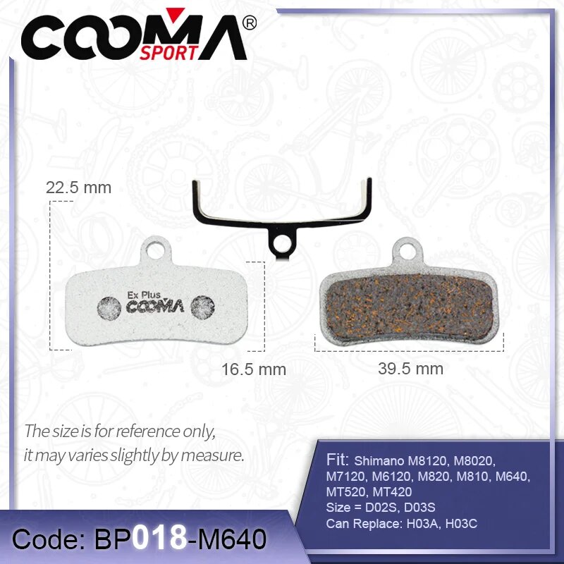 Тормозные колодки COOMA SPORT для SRAM Avid Shimano Magura Hayes Formula Hope 4 пары 018-M640