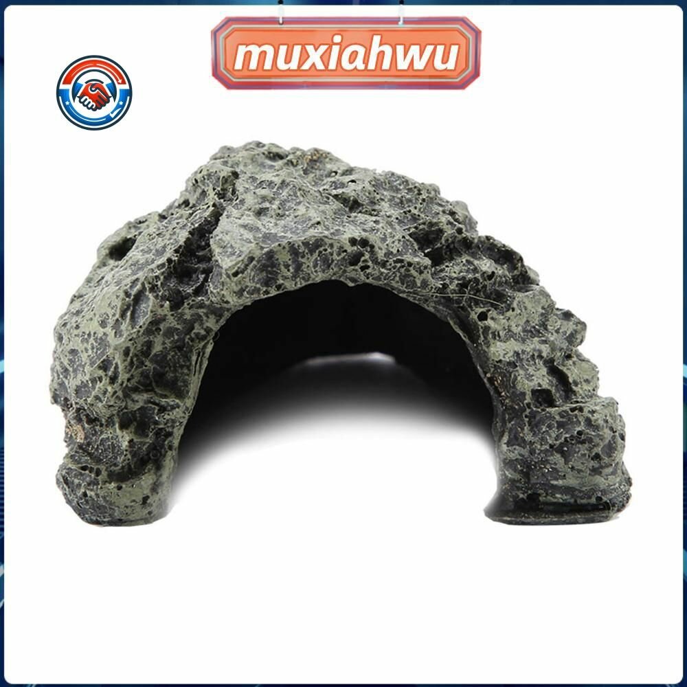 Декорация для аквариума и террариума, искусственный камень-укрытие для черепахи, пологий склон и терраса для отдыха, безопасная смола, натуральный вид, украшение для рыб и рептилий