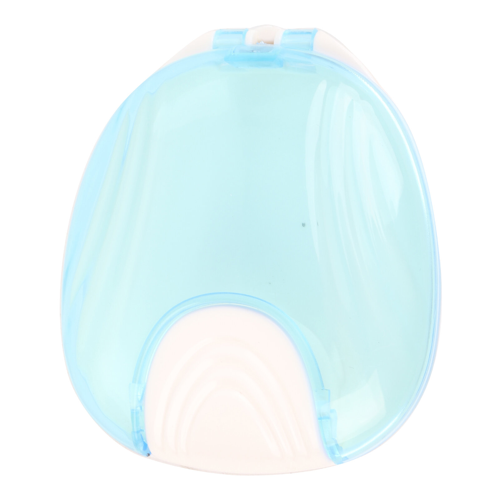 Orthodontic Retainer Case Portable Waterproof Mouthpiece Denture Box ContainerSky Blue White
