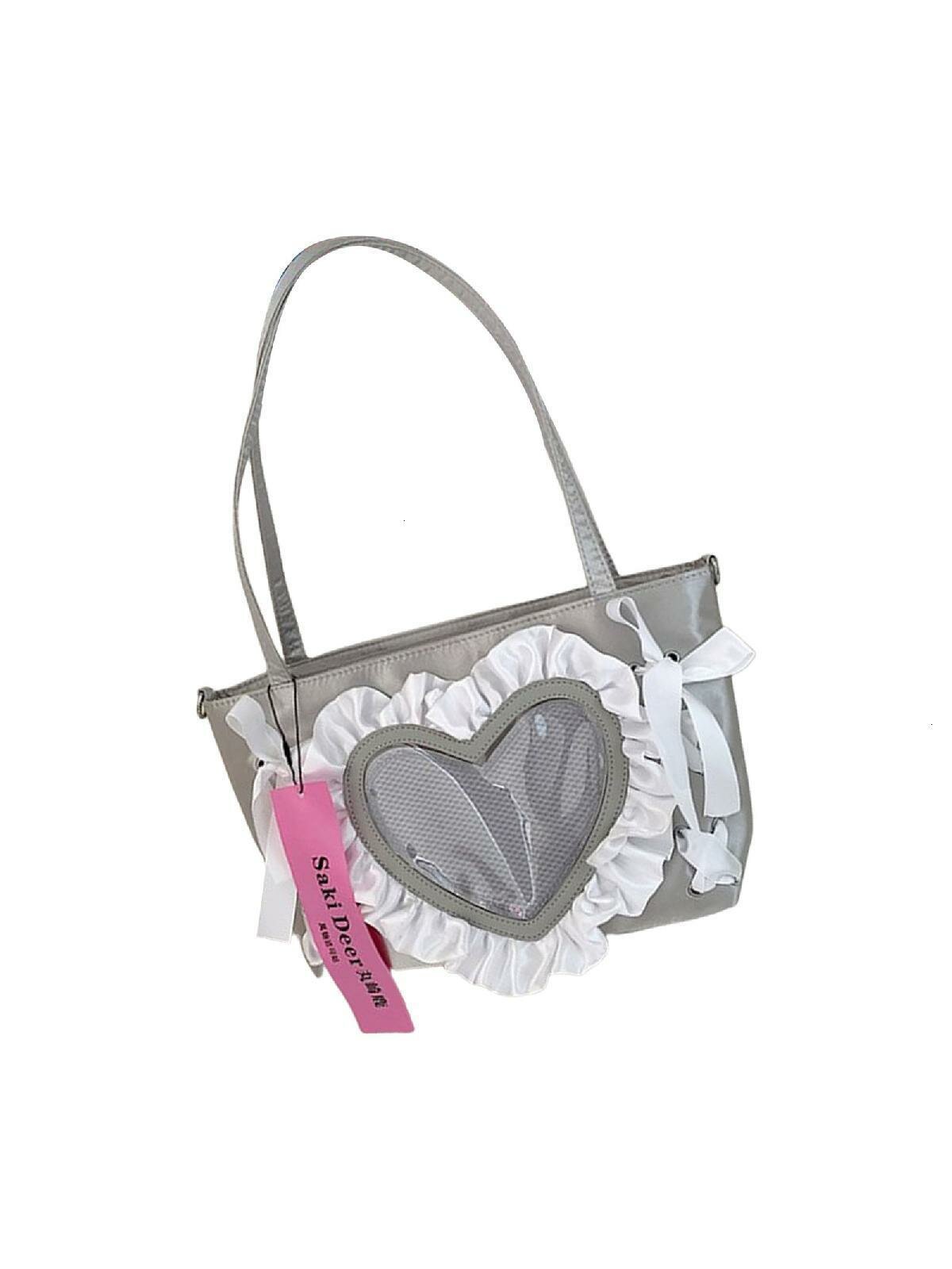 Sweet Bows Itabag Lovely сумка через плечо в форме сердца Сумка через плечо в японском стиле Сумка-мессенджер школьная сумка для студентов