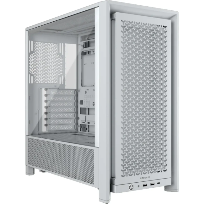 Corsair CC-9011291-WW Frame 4000D, Midi-Tower, TG, no fan, 2xUSB-A 3.2, 1xUSB 3.2 White