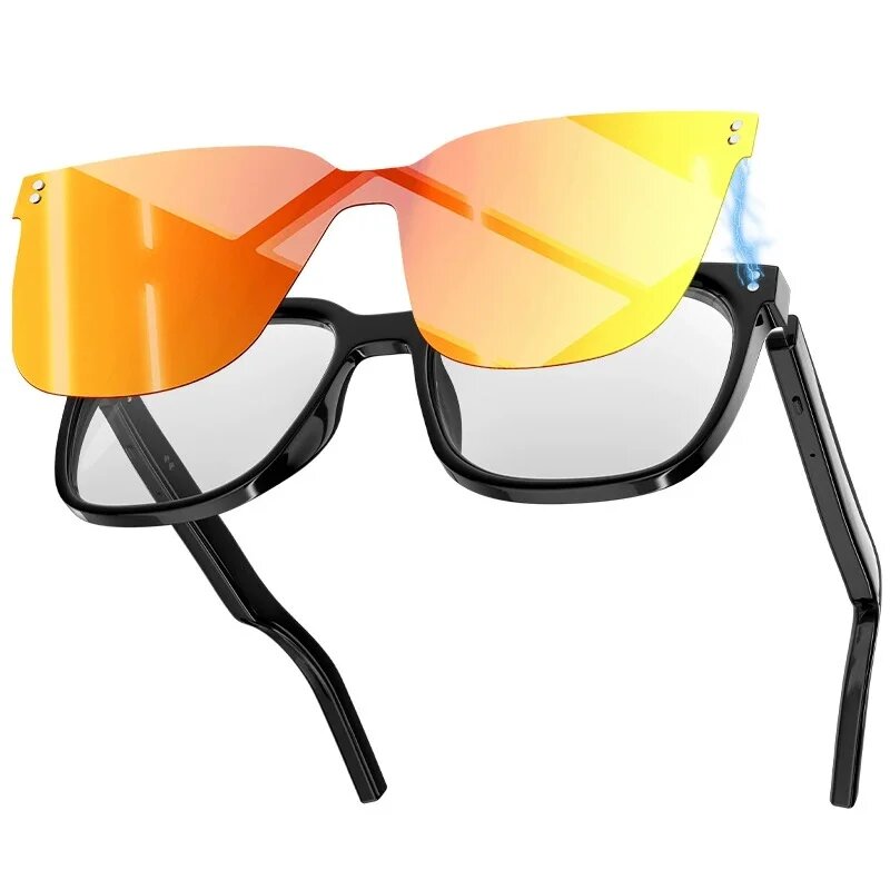M10 Pro Smart Glasses Magnetic Lens Anti Blue Light Multifunctional BT Earphones Vocie Calls Intelligent Eyeglass Sunglasses