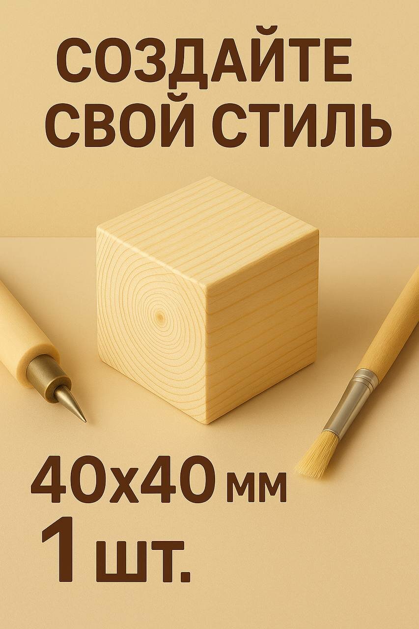 40*40 мм, Кубики игральные для рукоделия, поделок и творчество