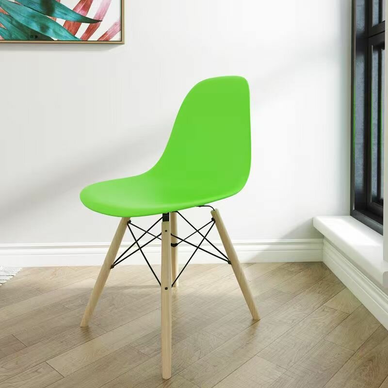 Комплект стульев Чудесный сад RIDBERG, DSW EAMES, набор 1 стула, массив бука, металл, зеленый
