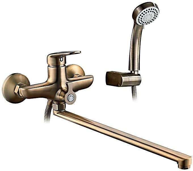 Смеситель для ванны Ledeme H48C L2248C, бронзовый, с аэратором, латунь