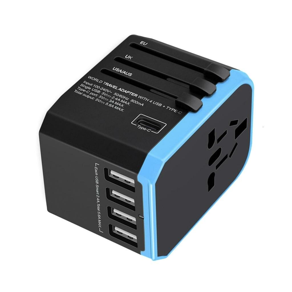 Универсальный переходник с 8 розетками и USB