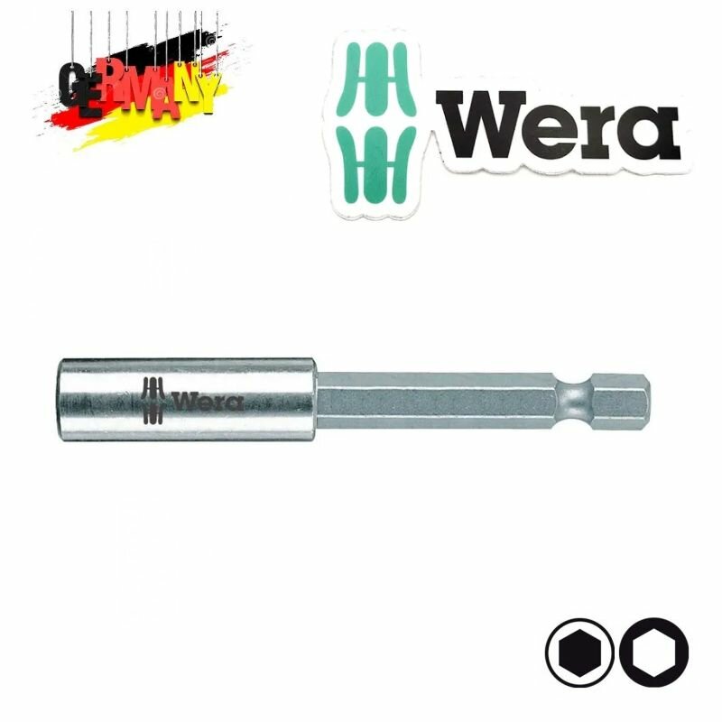 Битодержатель универсальный с постоянным магнитом 899/4/1, 1/4 дюйм x 75 mm WERA WE-053455 /641A 0010 Fplus