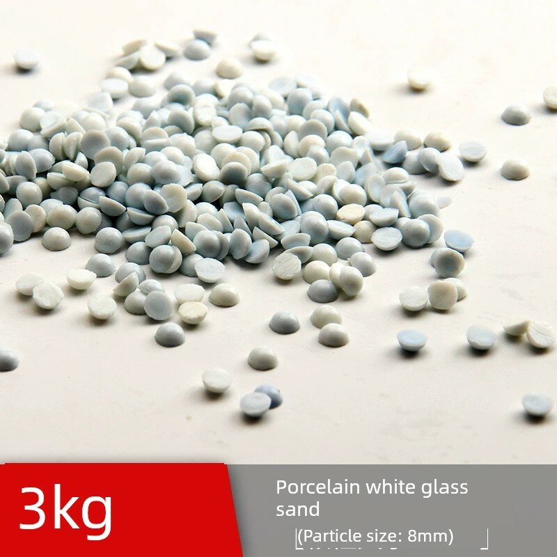 Фарфорово-белый стеклянный песок для декора аквариума, 1,5 кг пакет