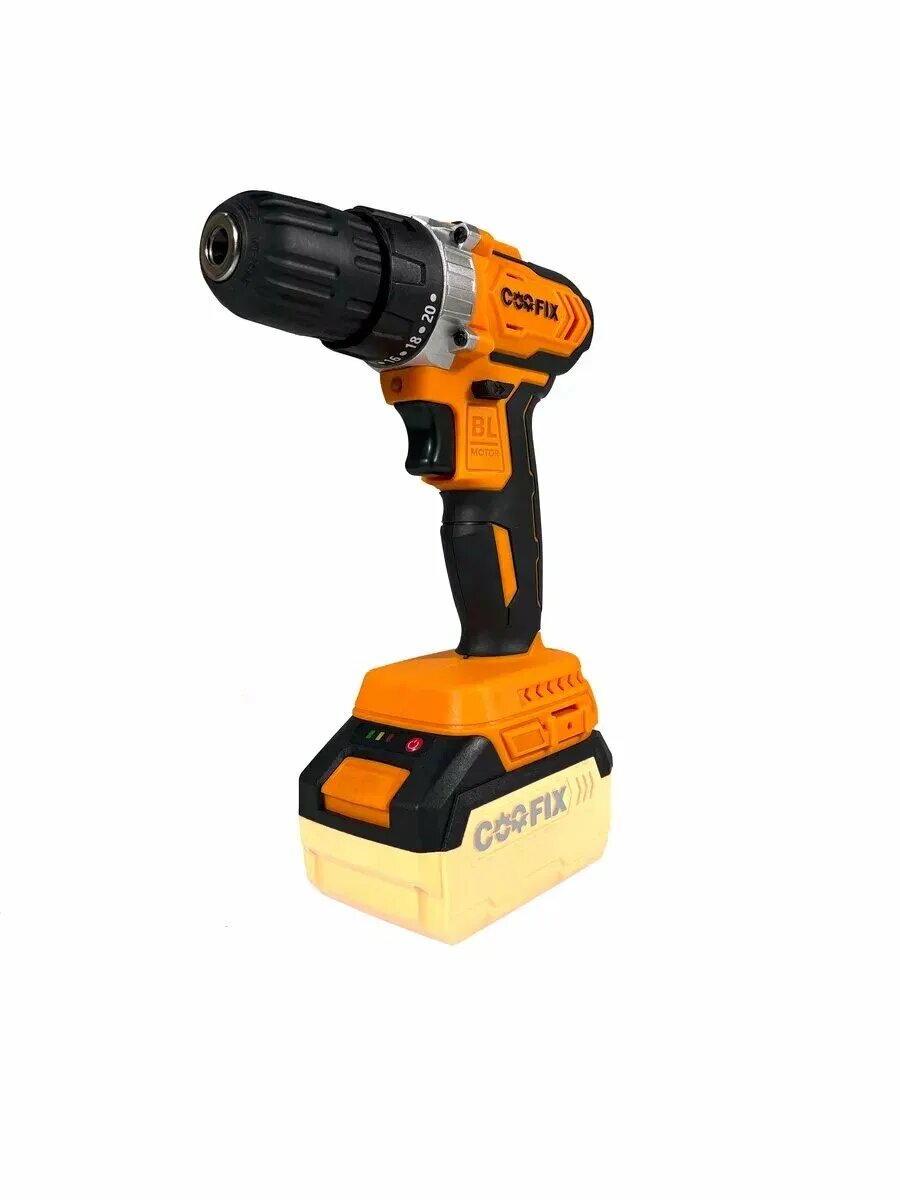 Аккумуляторная дрель-шуруповёрт Coofix CF-CD004, 2 скорости, 48Н·м
