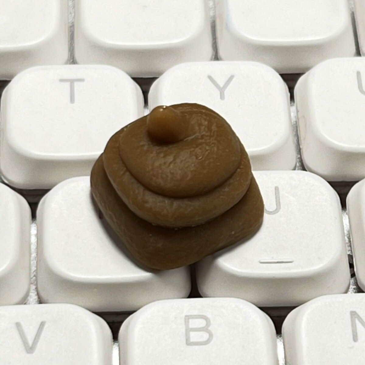 Популярная персонализированная креативная клавиатура с изображением какашки, забавная поддельная механическая