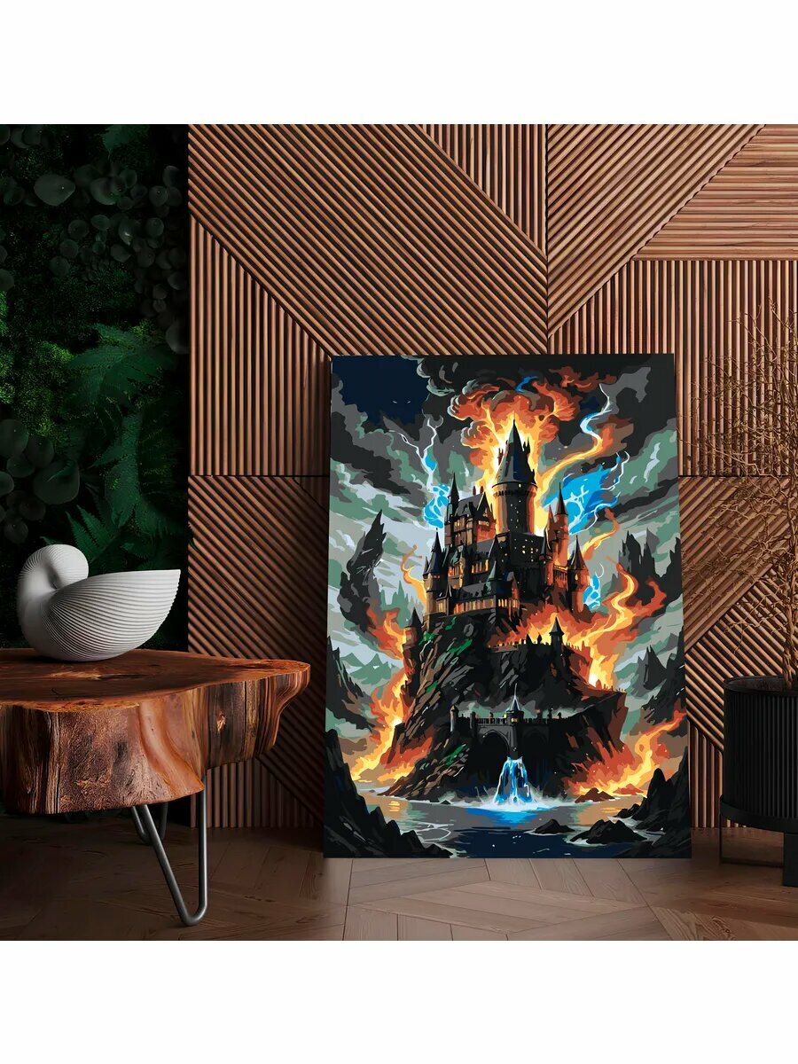 Картина по номерам Хогвартс_Гарри-Поттер