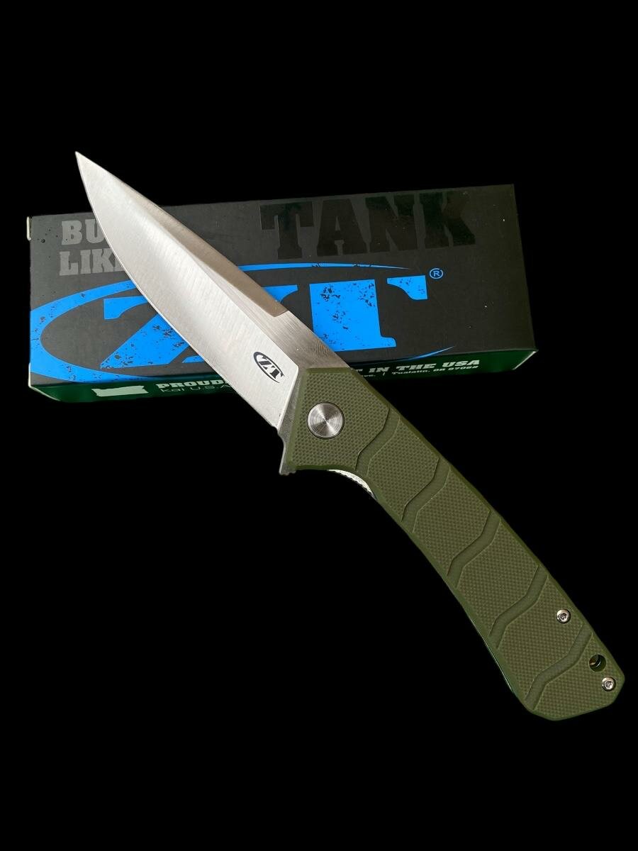 Складной нож ZT, Сталь D2