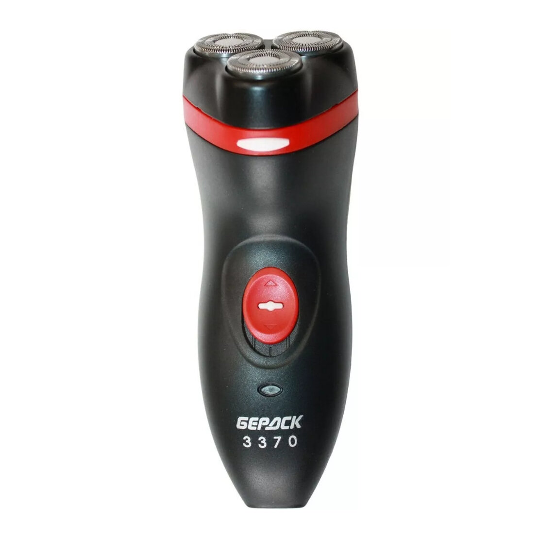 Электробритва Бердск 3370, 3 Вт, роторная, бритье сухое, триммер, 3 секции, черный