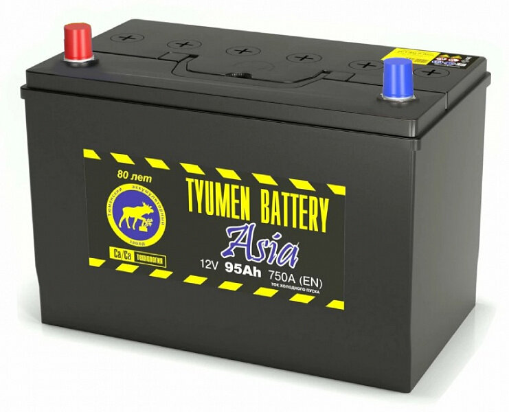 Аккумулятор автомобильный TYUMEN BATTERY Asia 6СТ-95 прям. (115D31R) 306x173x225