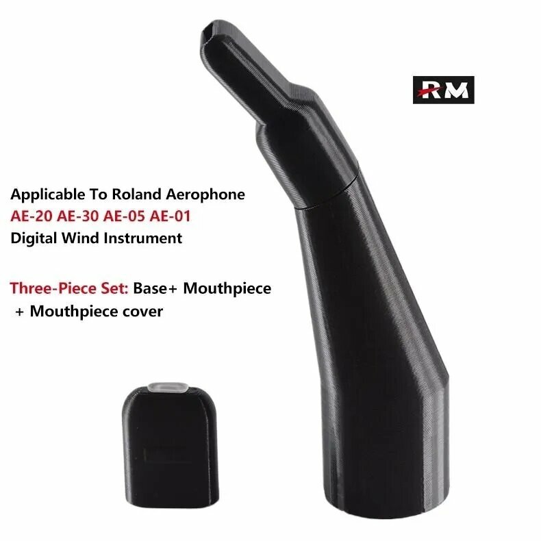 Roland мундштук для электросаксофона, универсальный для Aerophone AE-20 AE-30 AE-05C AE-01, Удобная и трудосберегающая изогнутая конструкция, Черный костюм-тройка