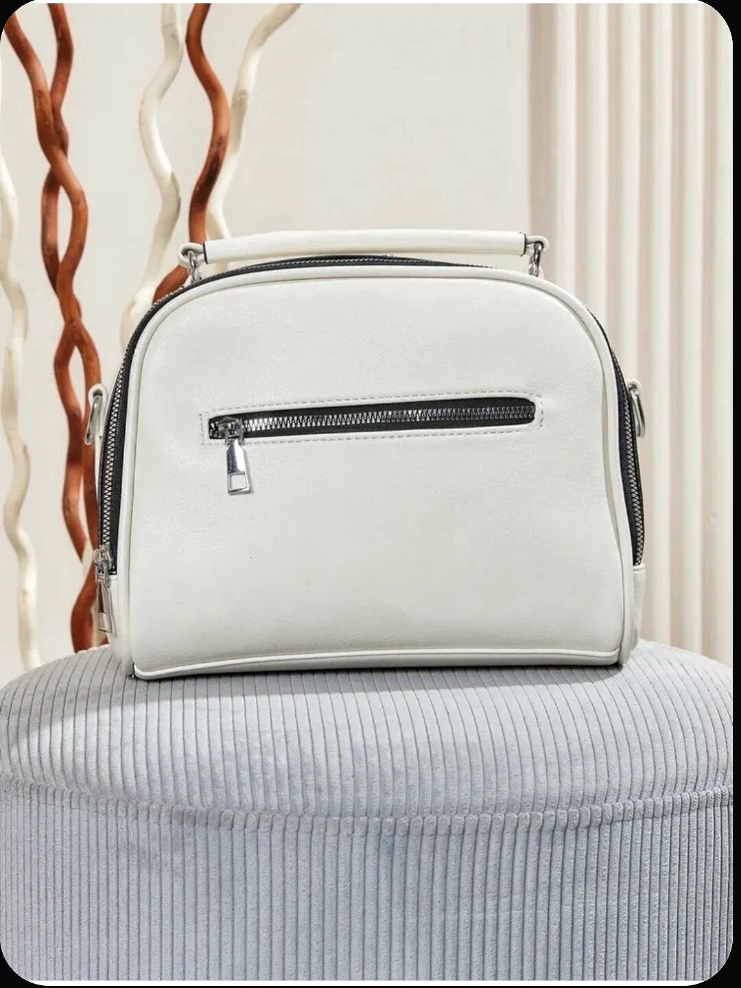 Сумка кросс-боди , фактура гладкая, зернистая, *136-02 Pearly White — фото 1