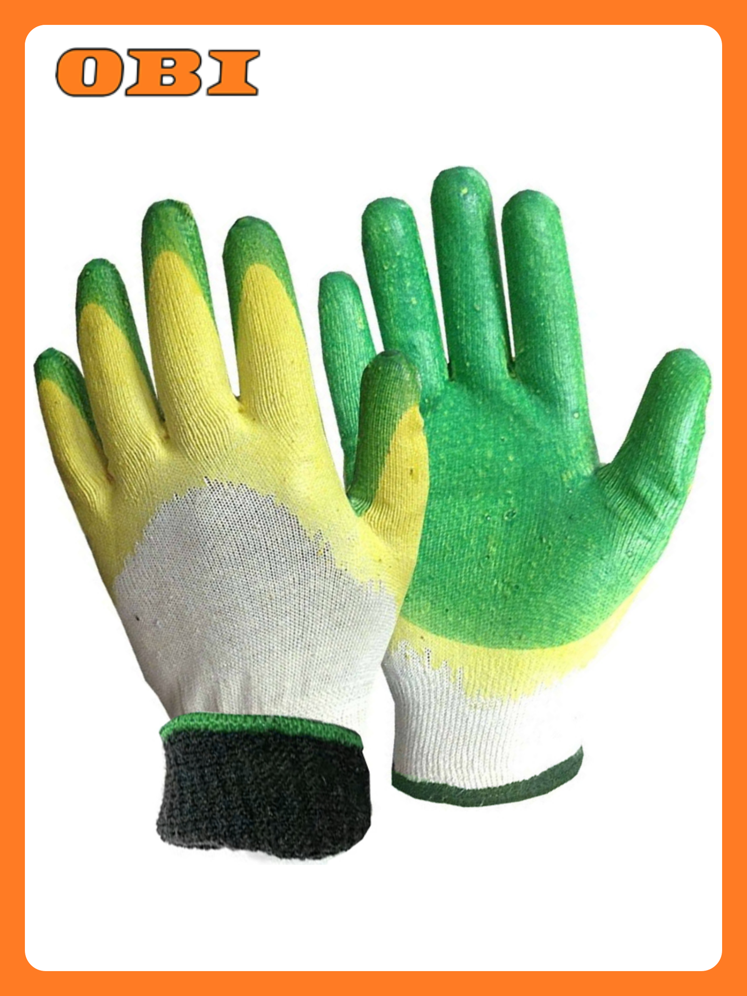 Перчатки утепленные, двойной латексный облив, размер L/XL, белые