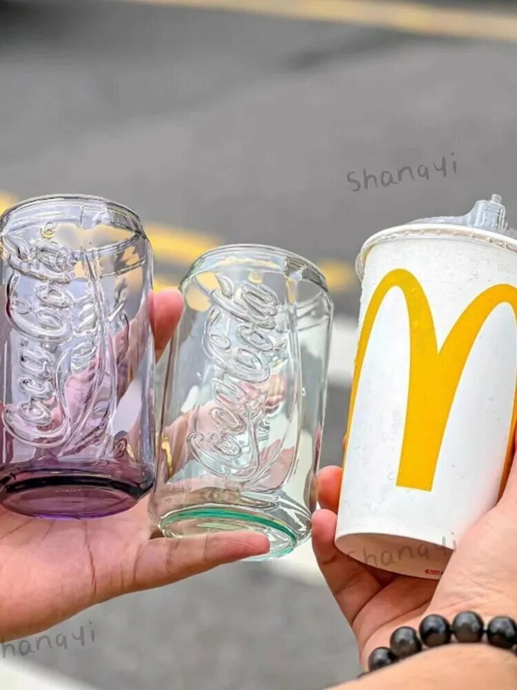 Стакан "Coca-Cola", для воды, сока и пива, стекло, фиолетовый, 1 шт. — фото 1
