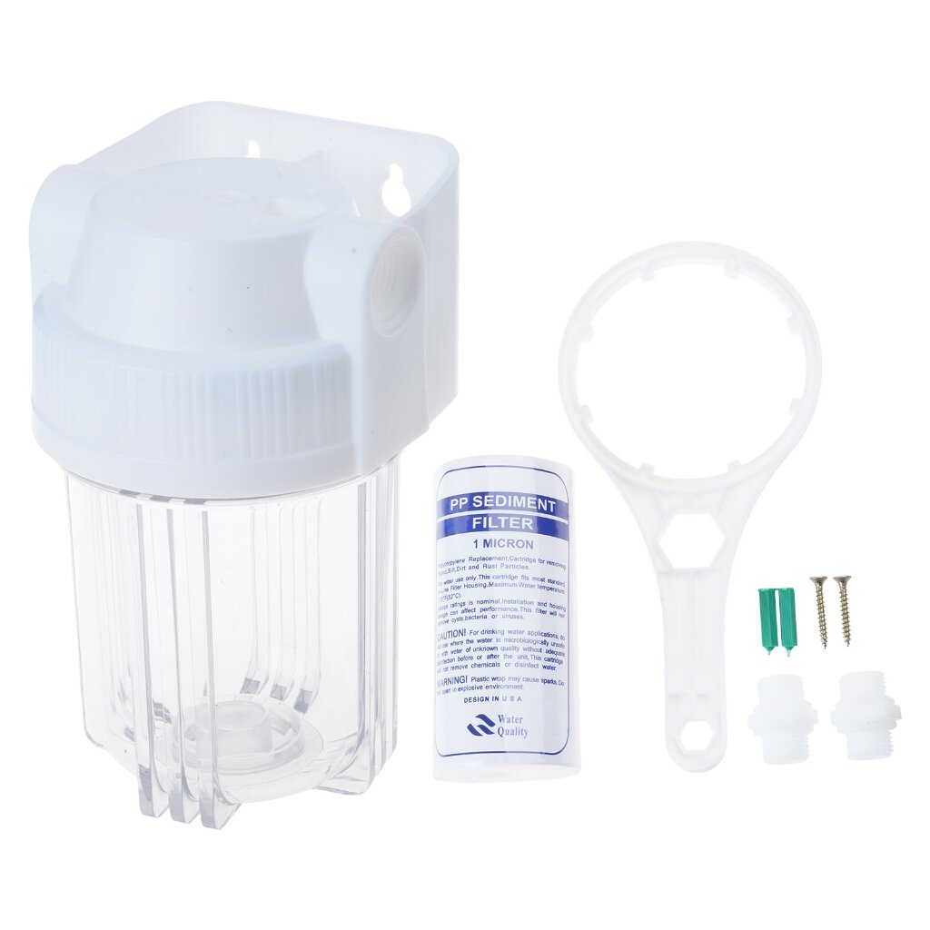 Утолщенный компрессионный и взрывозащищенный фильтрующий флакон, аксессуары для очистителя воды - полный набор аксессуаров для 5-дюймового фильтрующего флакона